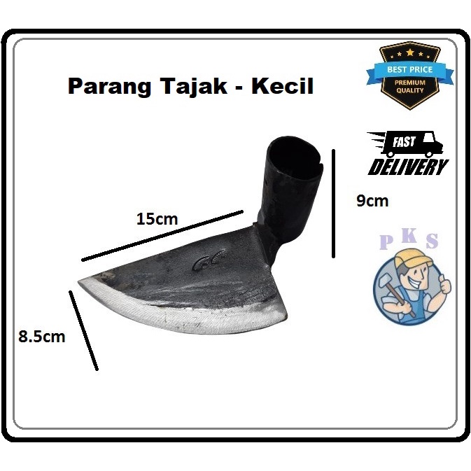 PARANG TAJAK / TAJAK RUMPUT BESI TAJAK KNIFE ANGLE HOE for CUTTING ...