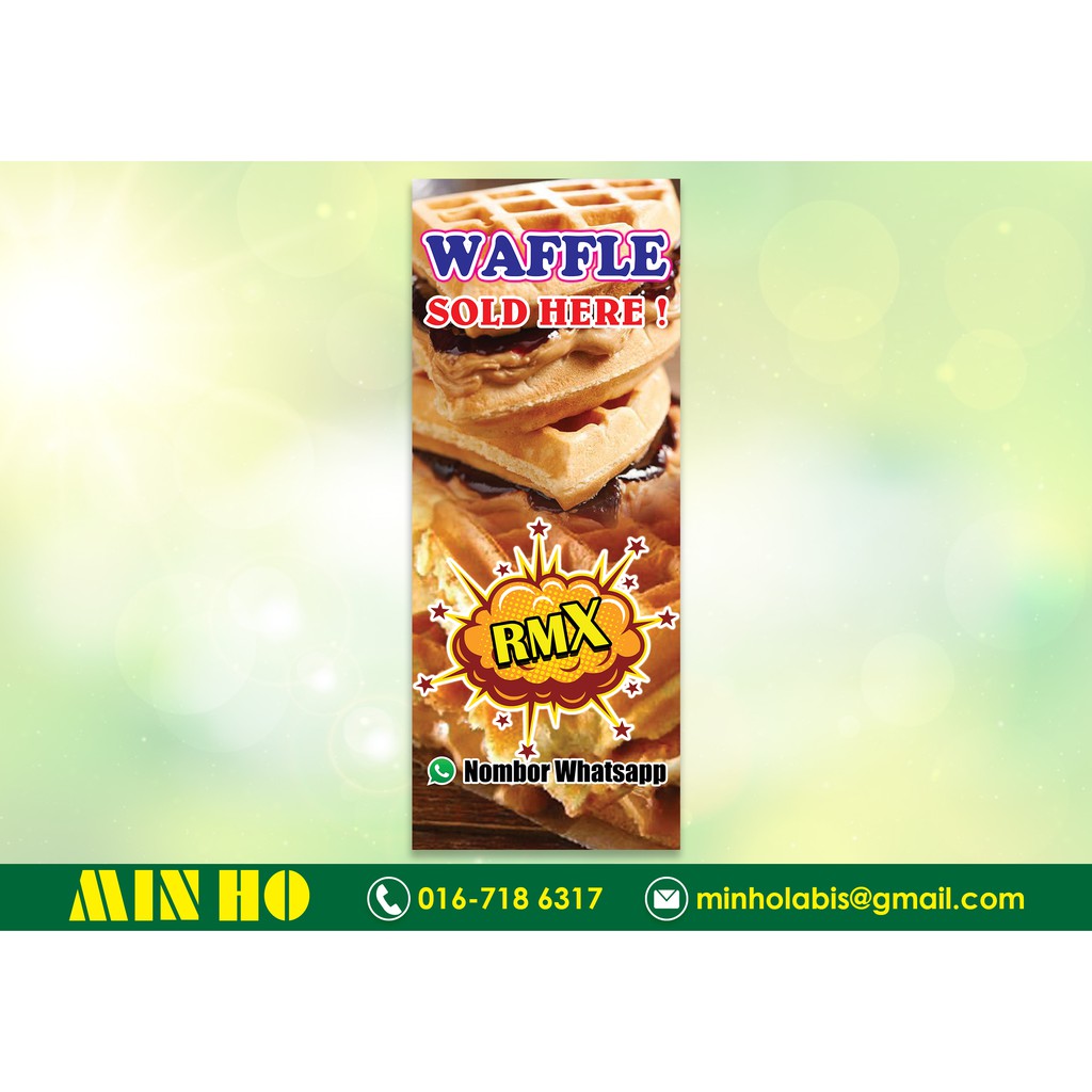 Bunting Waffle (Custom Design) | Shopee Malaysia