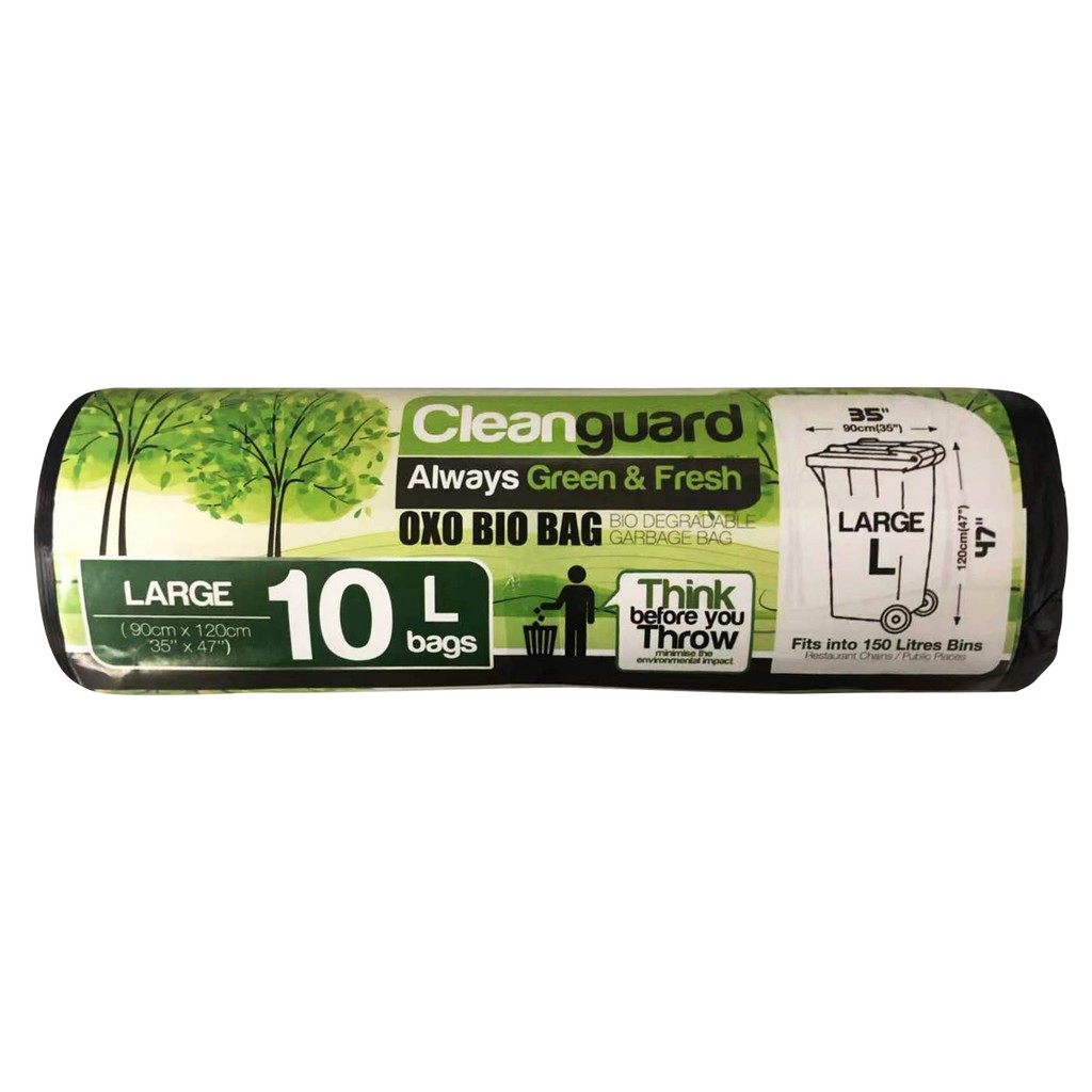 Cleanguard OXO Biodegradable Garbage Bag/ Rubbish Bag (Eco Friendly ...