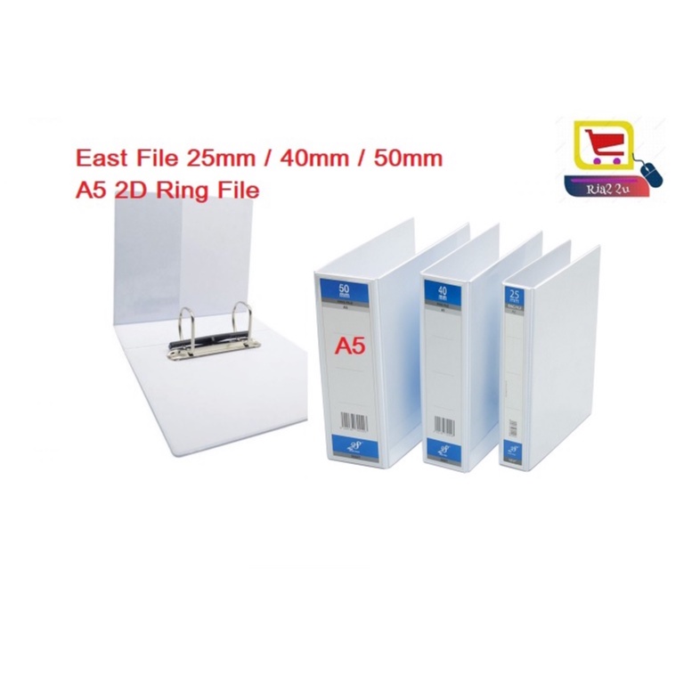 East File 25mm / 40MM / 50mm A5 2D Ring File / File for A5 Size ...