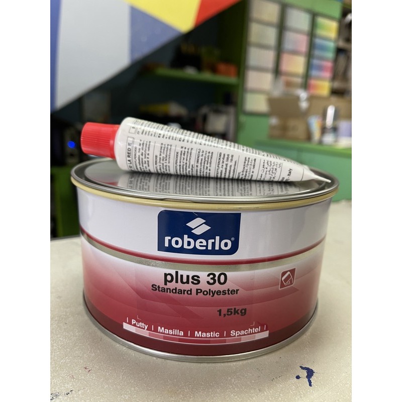 ROBERLO PLUS 30 POLYESTER PUTTY / BODYFILLER(SIMEN) 1.5KG | Shopee Malaysia
