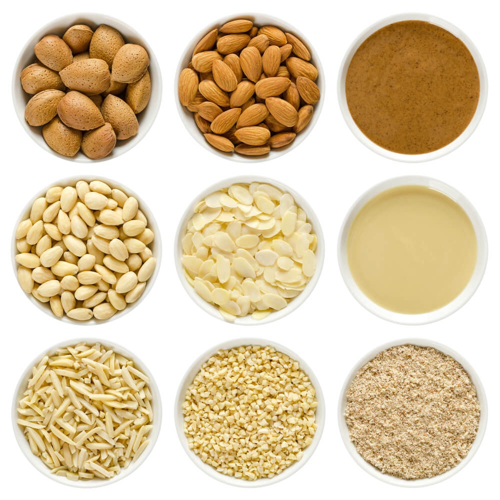 Almond Nibs Almond Dices Powder 杏仁粒 杏仁粉 杏仁片 USA Raw Organic Kacang ...