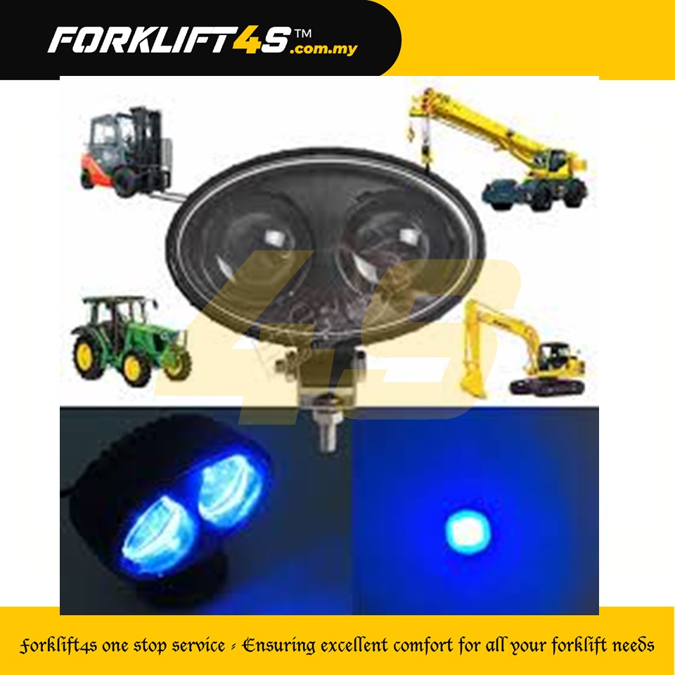 SAFETY SPOTLIGHT BLUE LED FORKLIFT USE HEAVY DUTY [ 10V - 80V ]安全聚光灯蓝色 ...