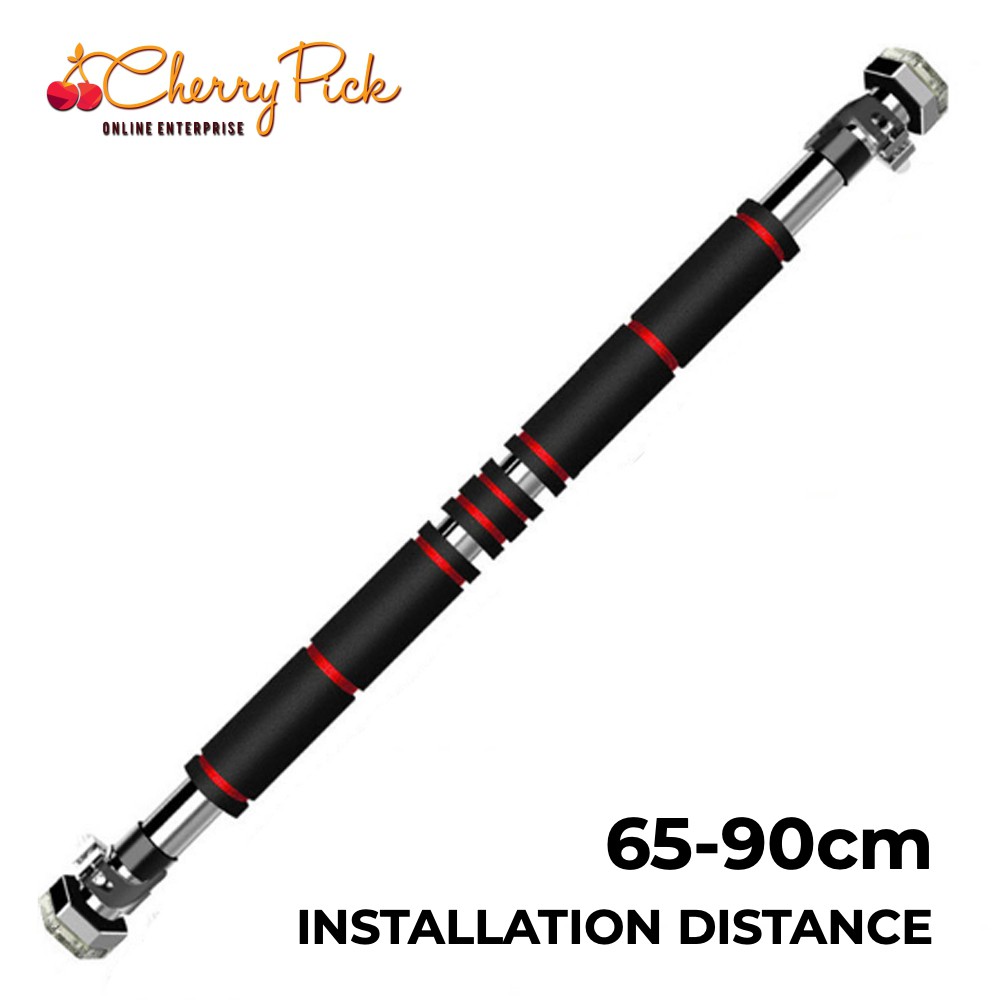 Door Way Pull Up Bar 200kg Adjustable Locking No Screw Home Gym Workout Training Equipment ...