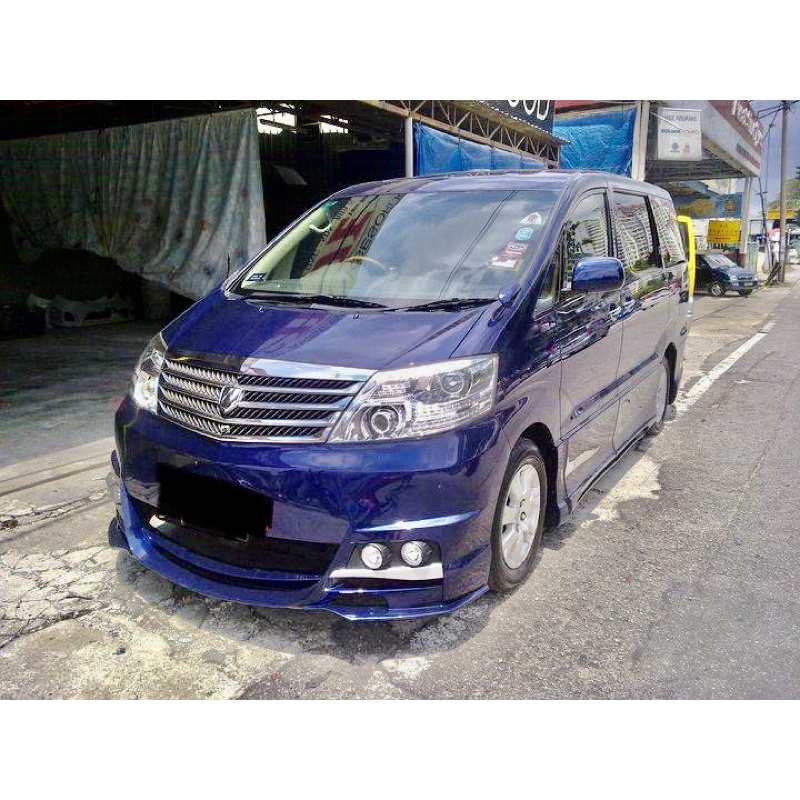 Toyota alphard anh10 Wald black bison front bumper 2003 2004 2005 2006 ...