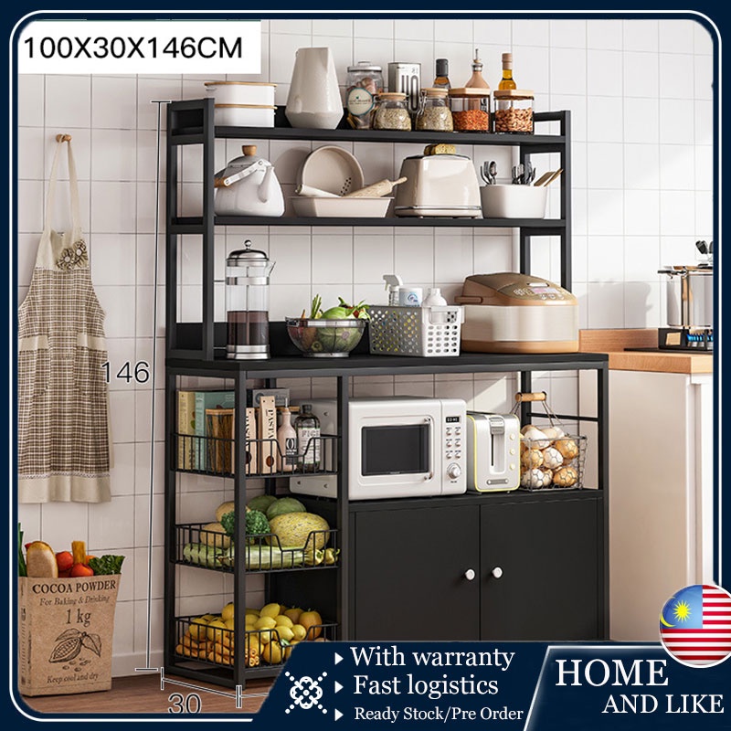 Kitchen Rack Microwave Oven Shelf Multi-function Premium Kitchen ...