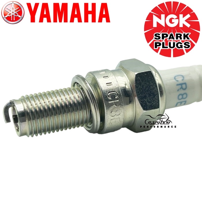 YAMAHA 100% ORIGINAL NGK SPARK PLUG CR8E FOR Y15ZR LC135 R15 MT15 FZ150 MT25 R25 XJ6 JAGUH ...