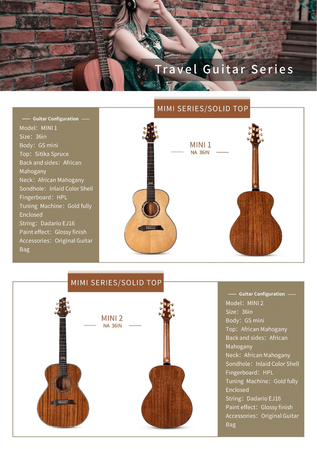 NG Northerly Gale Guitar GT500 GT-series Acoustic Guitar for Beginner ...