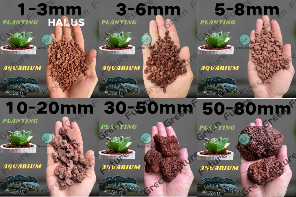24KG Red Lava Rock Volcanic Stone 红色火山石 火山石 3~6mm PASIR MALANG MERAH ...