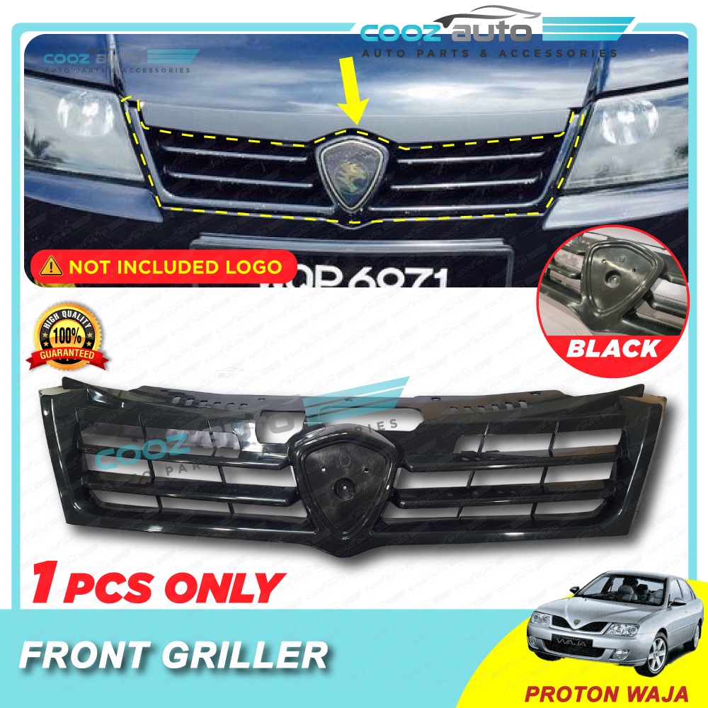 Proton Waja Campro Front Bonnet Bumper Engine Grille Sarong Cover Black ...
