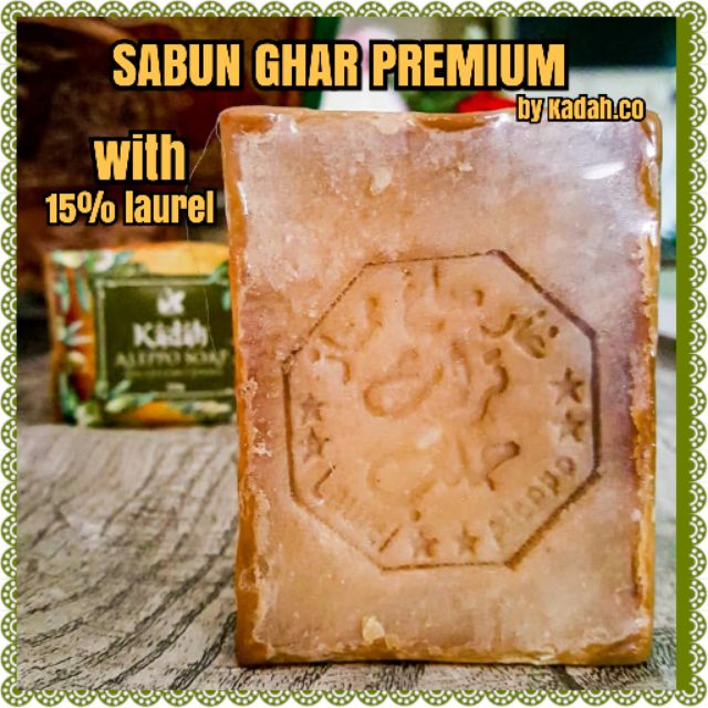 Yasalma Kadah Aleppo 15% Laurel Ghar Skin Halab Soap Sabun Minyak ...
