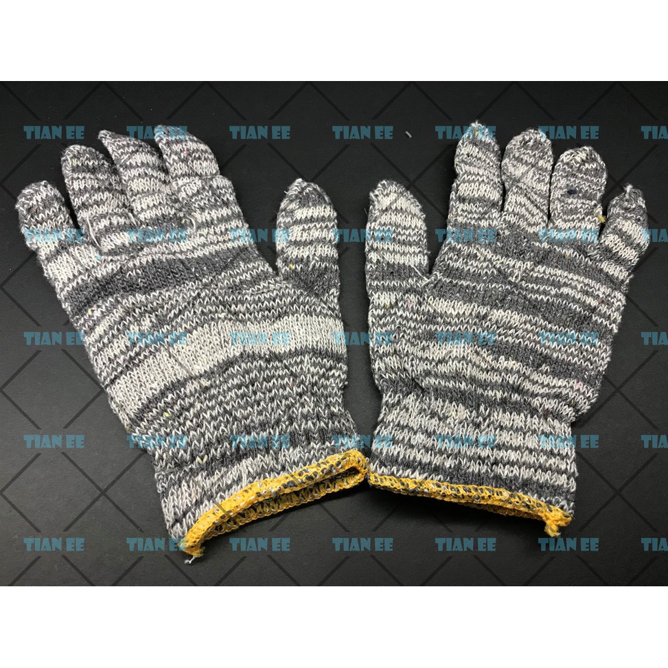 TIANEE 1200 Glove Cotton Knitted Gardening Gloves Sarung Tangan Kain ...