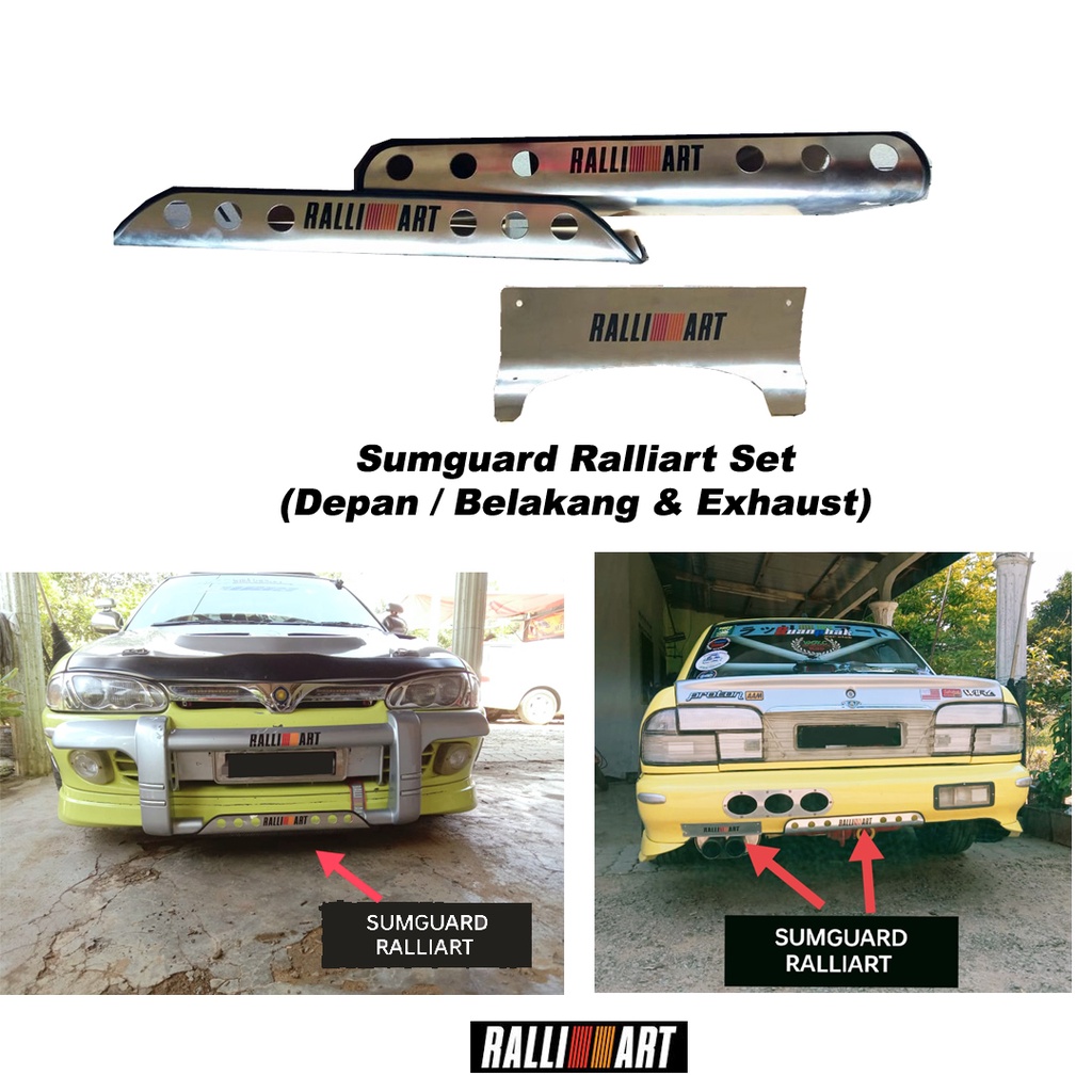 Sumguard Ralliart Set (Depan / Belakang / Exhaust) PNP Proton Wira ...