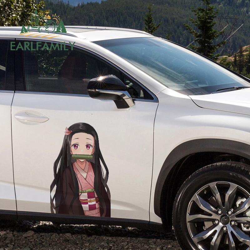 EARLFAMILY 43cm x 29.1cm For Nezuko Car Stickers Surfboard Decal Funny ...