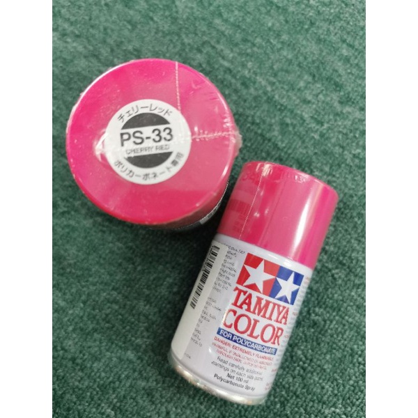 Tamiya Color Paints for Polycarbonate PS-33 Cherry Red Spray Paint ...