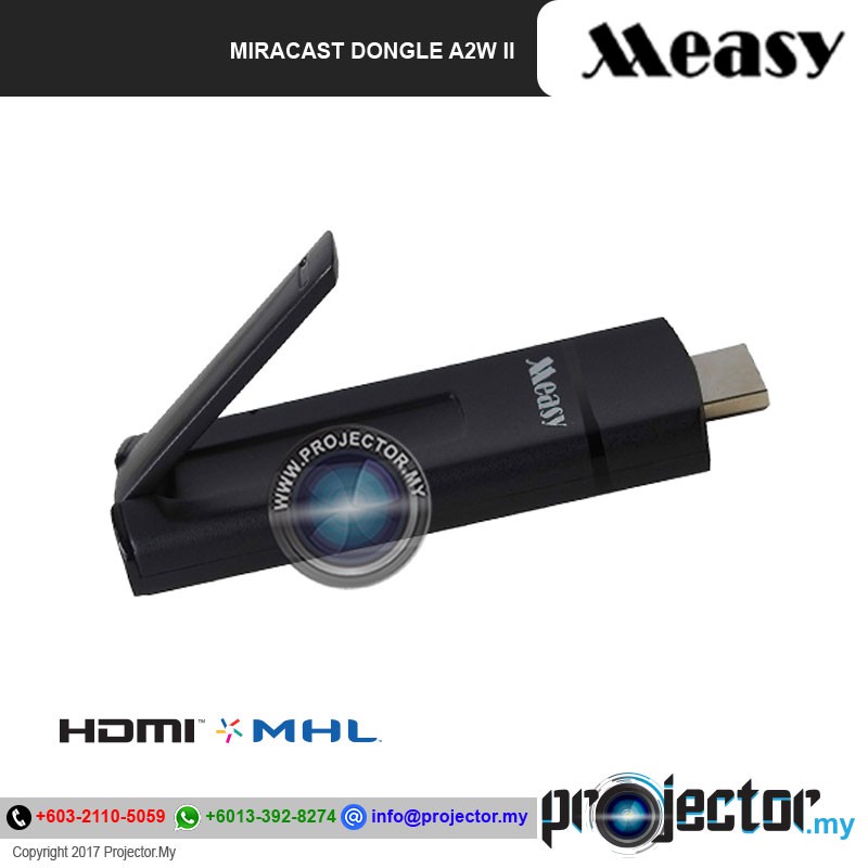 MEASY A2W II MEDIA WIRELESS SHARING DISPLAY MIRACAST ISO ANDROID DONGLE ...