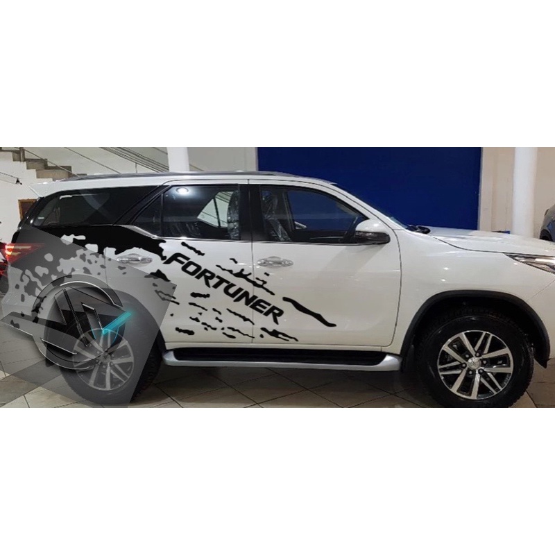 (Ready Stock) S738# Toyota Fortuner Car Side Body vinyl decals Sticker ...