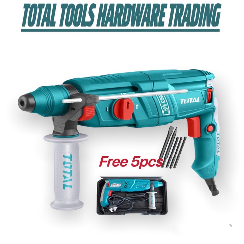 TOTAL 3 IN 1 26MM ROTARY HAMMER 800W (TH308268-8 | Shopee Malaysia