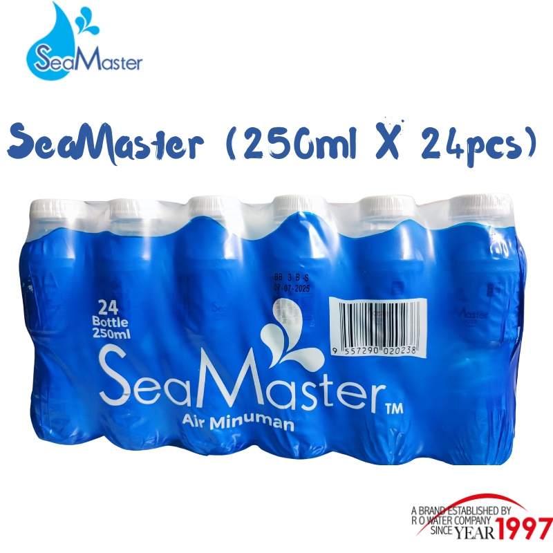 SEAMASTER 250ml X 24 Drinking Water Bottle SeaMaster Water Air Mineral ...