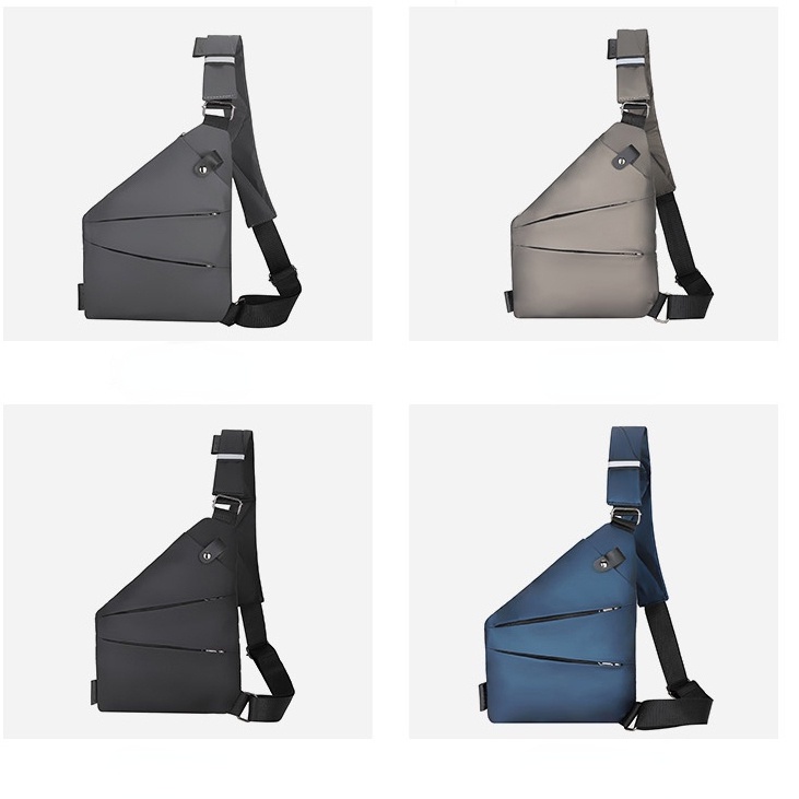 Waterproof Sling Bag Chest Pack Slim Anti-Theft Cross Body Chest Bag ...