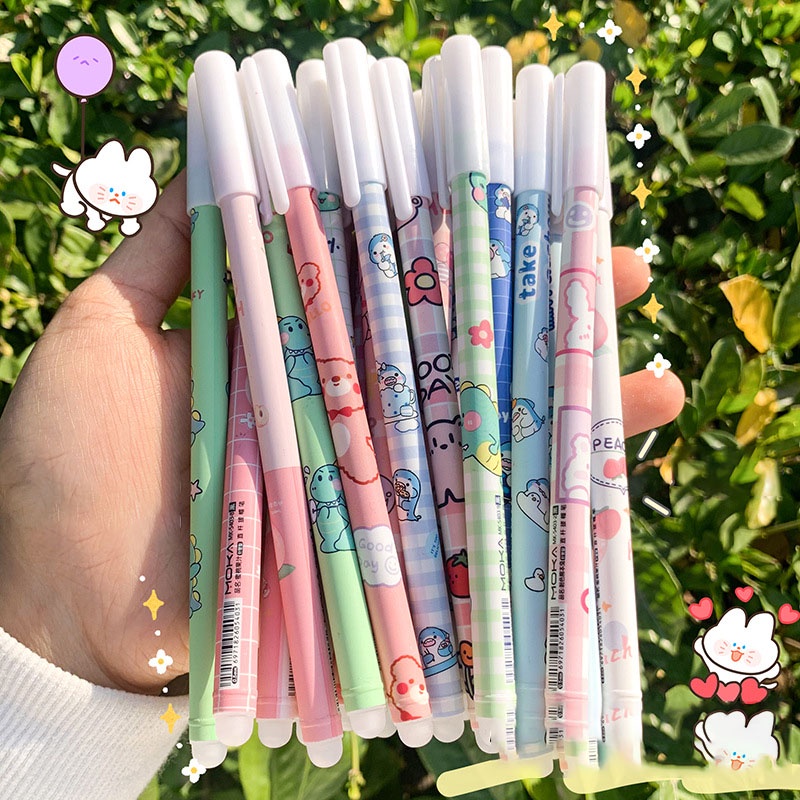 1pcs 0.5mm cute Gel Pen Erasable Pen Blue Magic Gel Pen | Shopee Malaysia