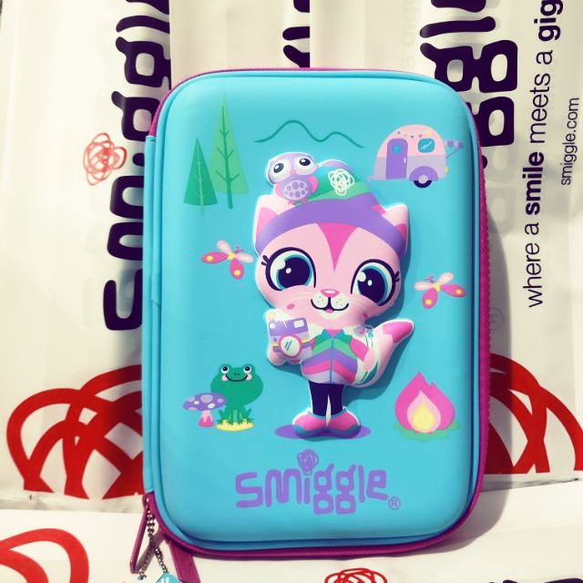 READY STOCK ☢️ Smiggle Hard TOP CASE Special edition double printed ...
