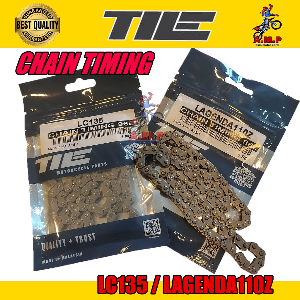 TIE RACING KING TIMING CHAIN YAMAHA SRL110 LAGENDA 86L / LC135 96L STD ...
