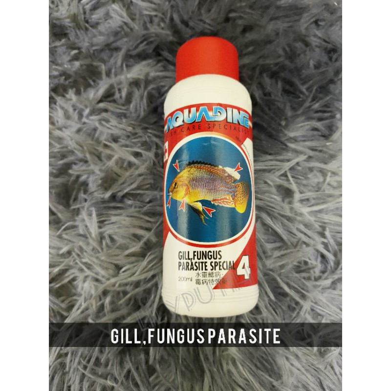 AQUADINE Fish Care Special Ubat Merah (Gil, Fungus Parasite) | Shopee ...