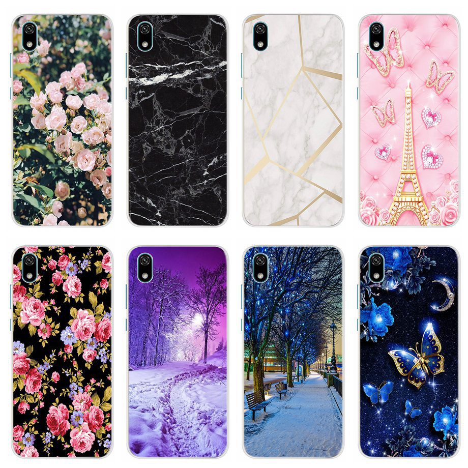 Huawei Y5 2019 Case Soft TPU Silicone Painted Back Cover Huawei Y5 2019 ...