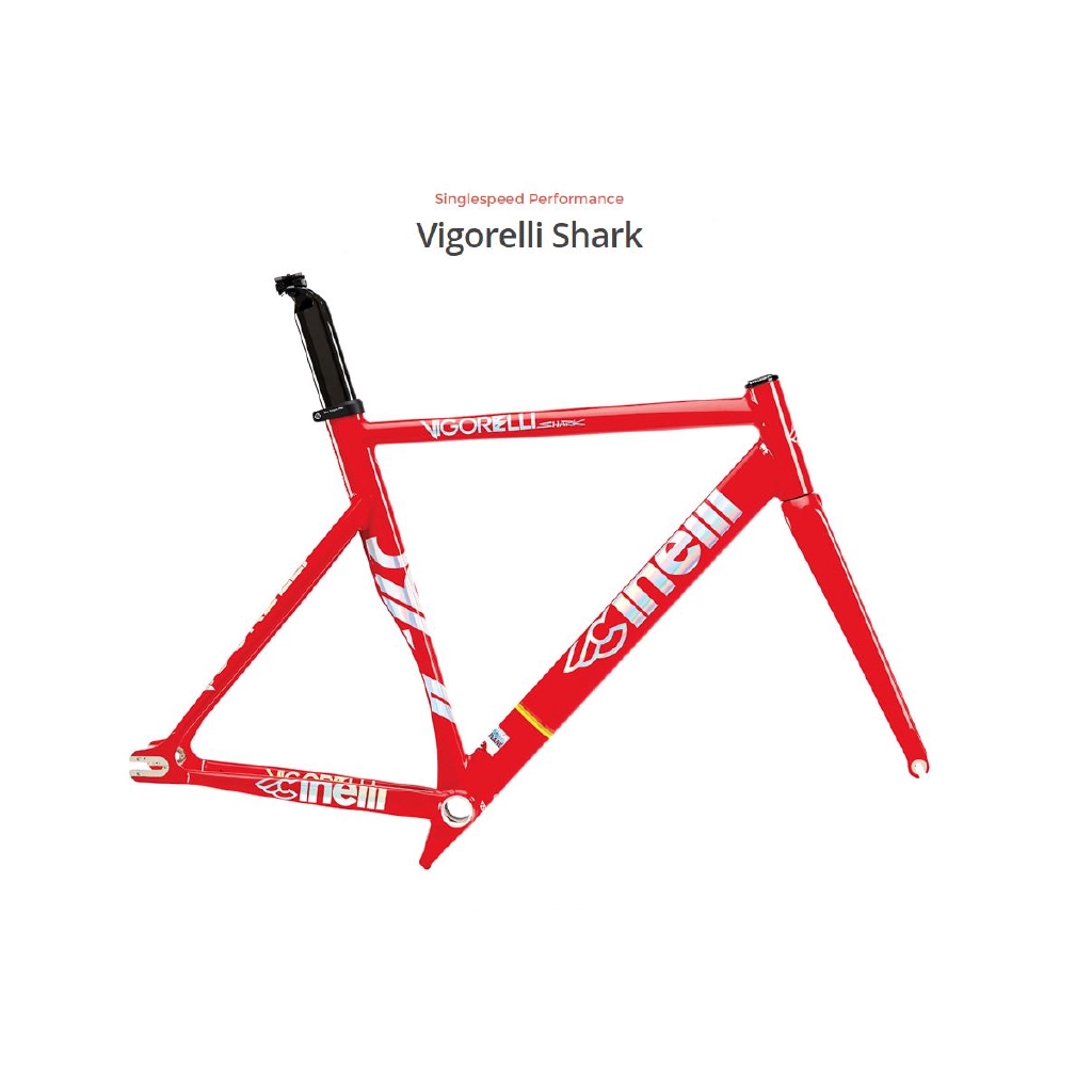 CINELLI VIGORELLI SHARK FIXED GEAR PISTA FRAMESET 2020 | Shopee Malaysia