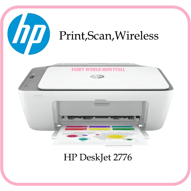 HP Printer 2776 (7FR28B) DeskJet Ink Advantage All In One Printer Wifi ...