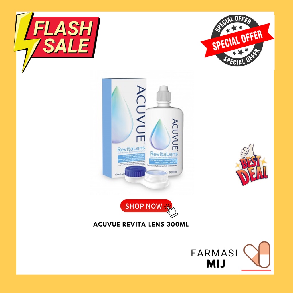 Acuvue RevitaLens Multi-Purpose Disinfecting Solution 300ml | Shopee ...