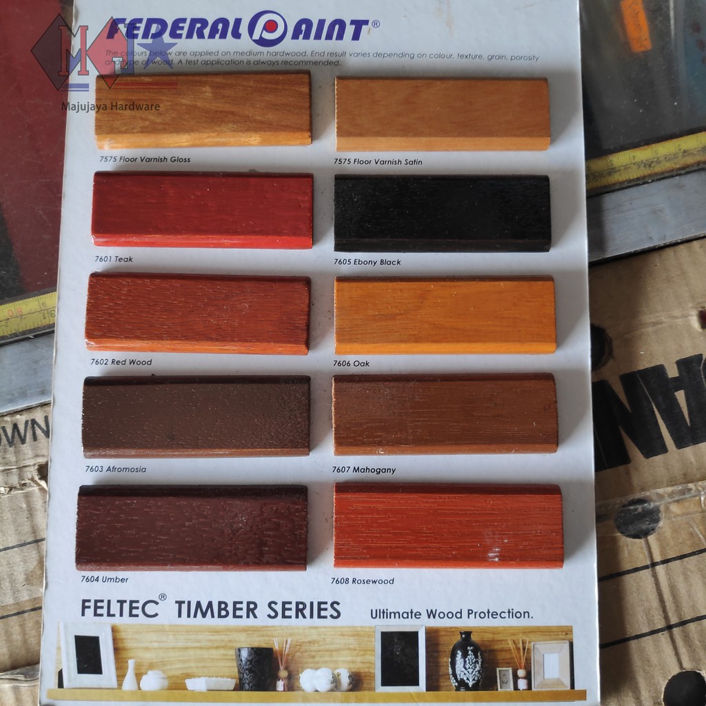 FEDERAL PAINT Timber Guard Wood Varnish Wood Stain Shellac Lacquer ...