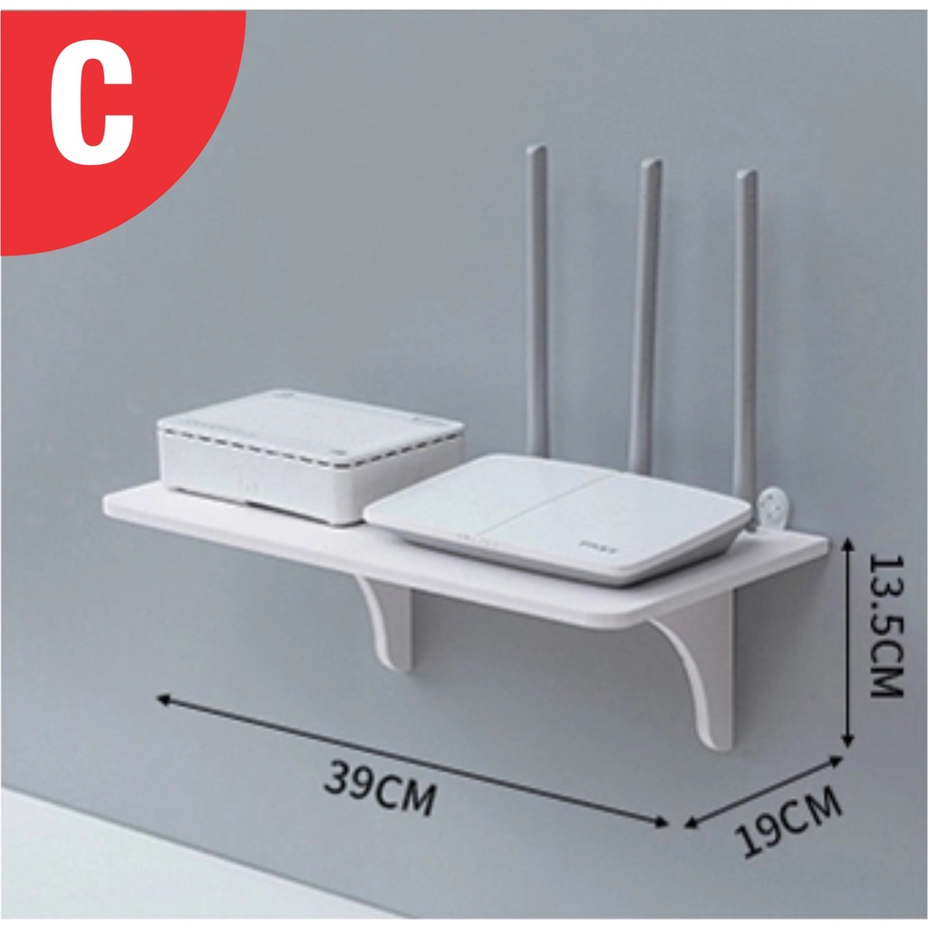 Wifi Router Shelf Modem Holder TV box rack wall storage DVD player ...