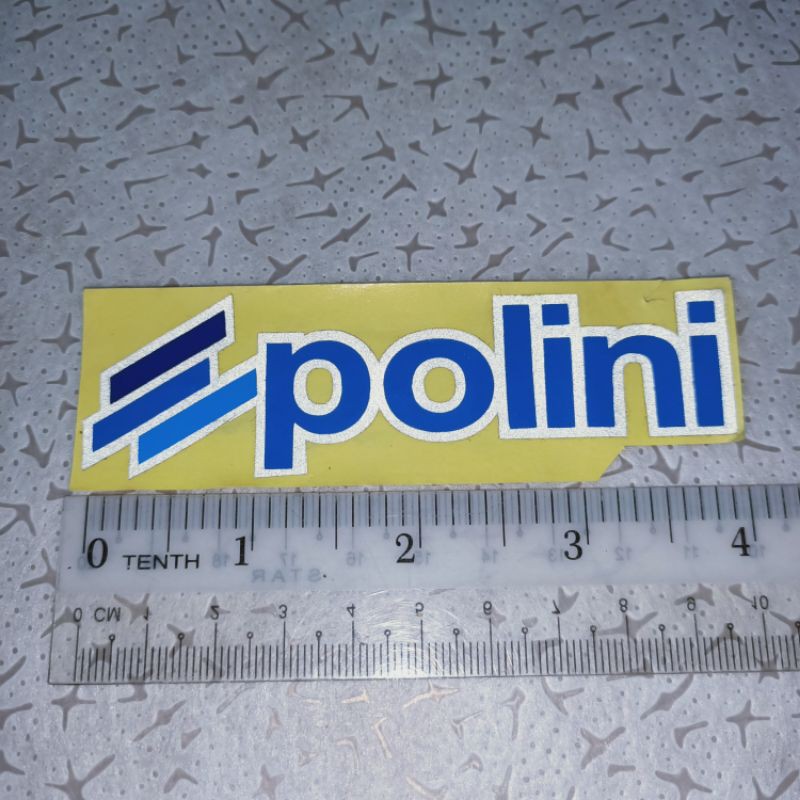 POLINI REFLECTIVE & WATERPROOF CUTTING STICKER FOR CAR / HELMET ...