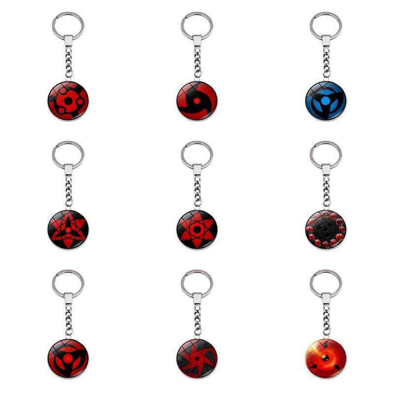 Anime Naruto Sharingan Keychain Accessories Car Bag Charm Pendant ...