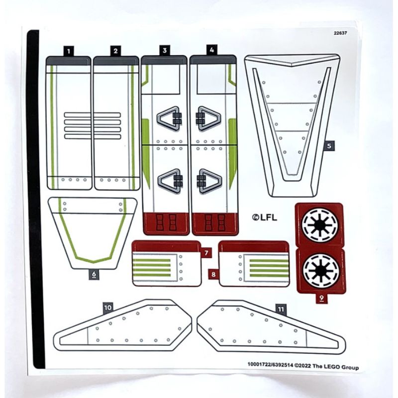 Lego Star Wars 75342 Sticker | Shopee Malaysia
