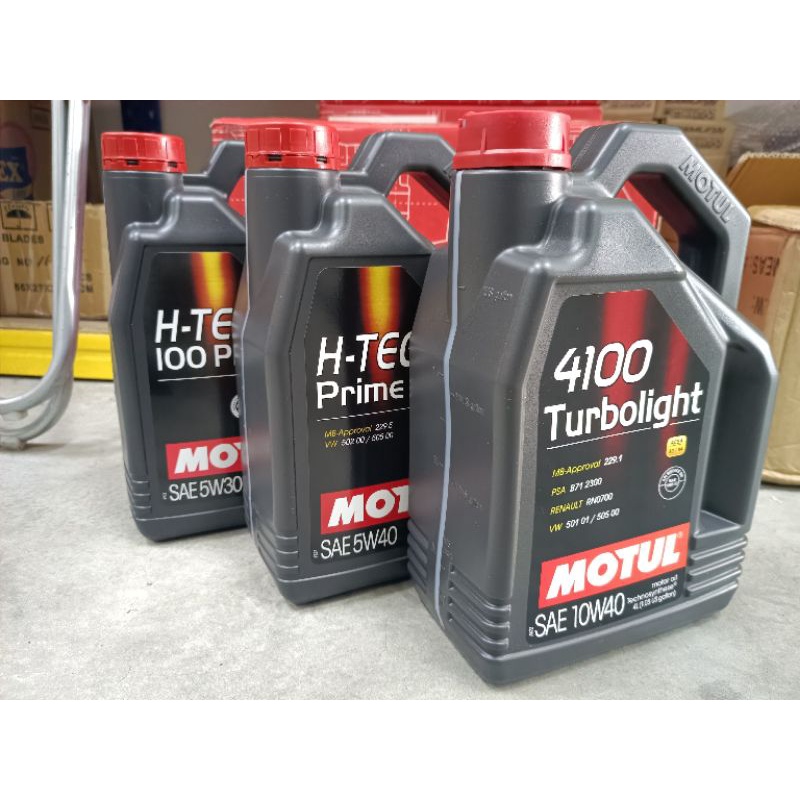 MOTUL ORI ENGINE OIL 4L H-TECH 100 PLUS SAE 5W30/H-TECH PRIME SAE 5W40 ...