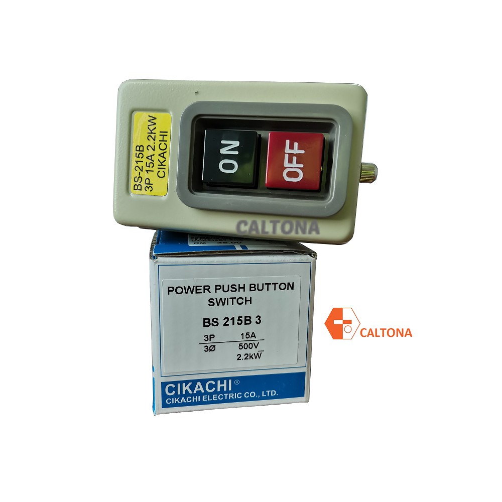 POWER PUSH BUTTON SWITCH 500V 15A BS215B3 BS230B3 3P CIKACHI | Shopee ...