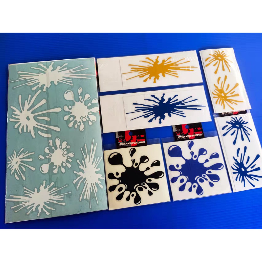 Sticker Water Splash Sticker Cutting Waterproof (5202) | Shopee Malaysia