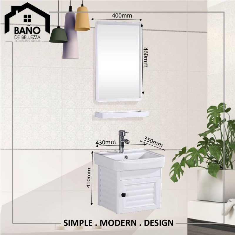 Complete Set Lengkap DIY Sinki Bilik Air Cermin Muka Basin Cabinet ...
