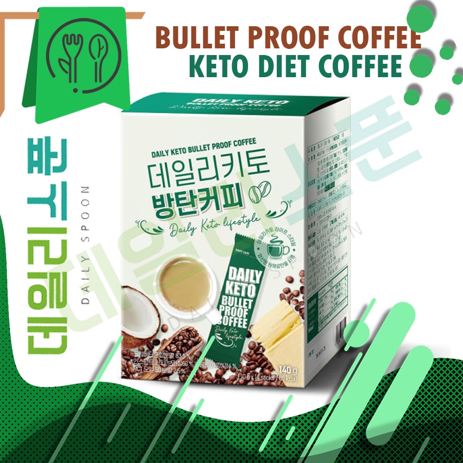 Daily Keto Bullet Proof Coffee14 Sticks 100 Mct Oil Brazil Coffee