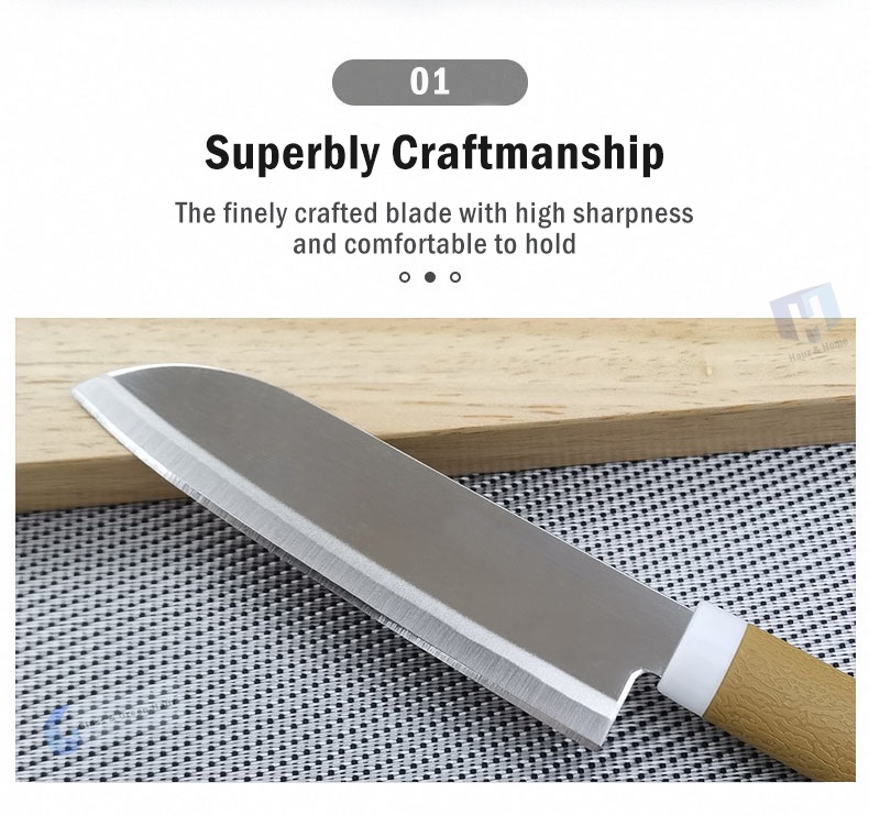 RIMEI Fruit Knife With Pairing Cover Stainless Steel Blade Small ...