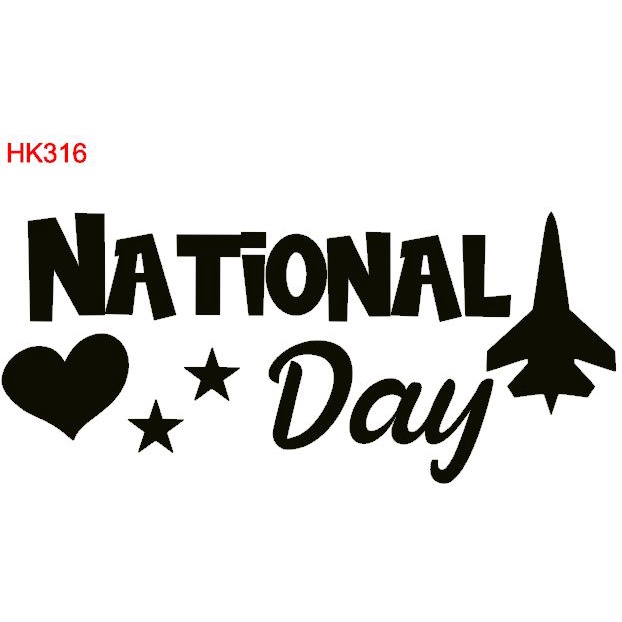 STICKER MERDEKA / HARI KEBANGSAAN / HAPPY NATIONAL DAY - SIZE A5 ...