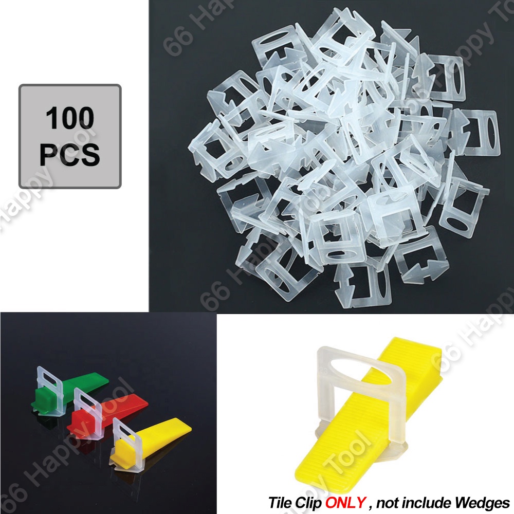 100pcs Tile Leveling System Strips / Clips 1.0mm, 1.5mm, 2.0mm, 2.5mm ...