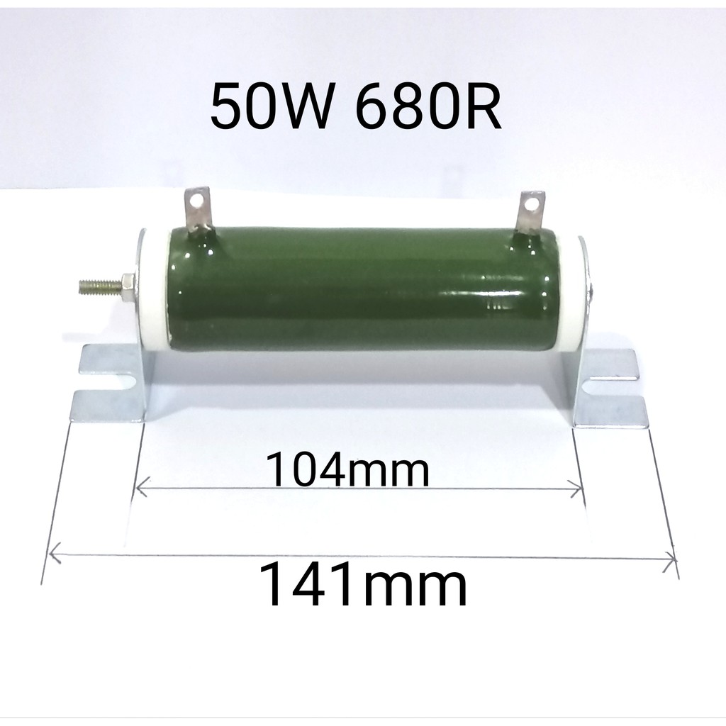 50W 680R Resistor Ceramic Tube Wound | Shopee Malaysia