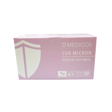 Medicos 4 Ply Lumi Series Surgical Face Mask Purple 50's | Shopee Malaysia