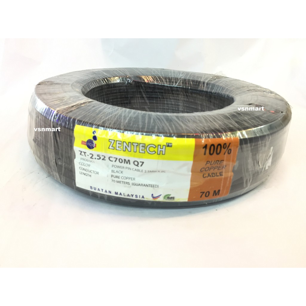 100% Full Copper 2.5mm x 2Core Temporary Power Cable/Wedge Cable/Pin ...