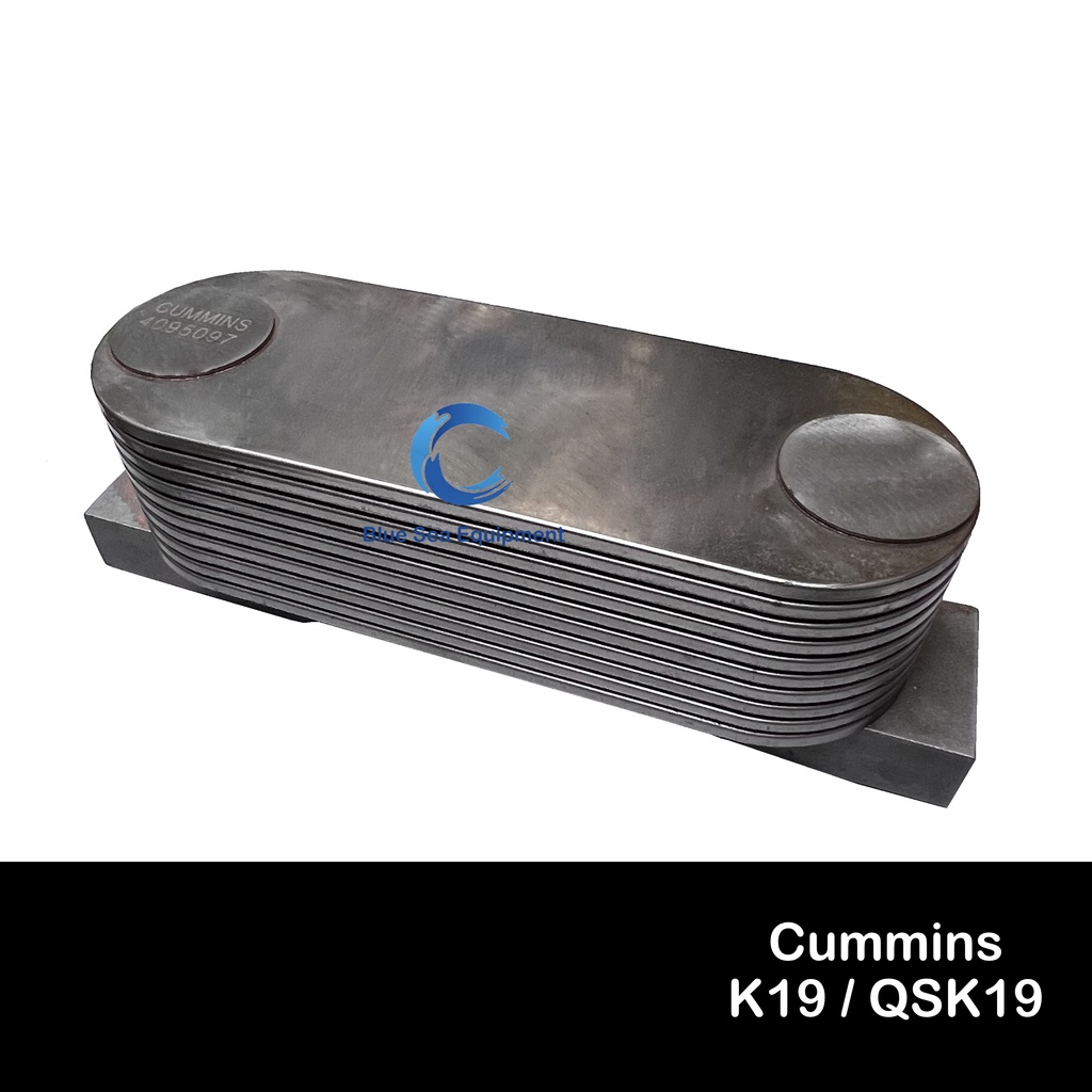Oil Cooler for Cummins K19 / QSK19 - 4095097 / 3201785 Marine Diesel ...