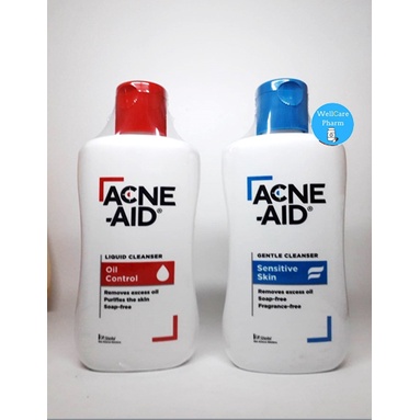 New Look!! ACNE-AID 100 ML. Red/Blue ACNE AID Cleanser Sensitive ...